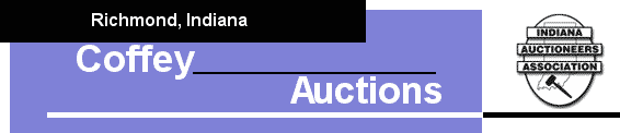 Coffey Auction - Ron Coffey Indiana Auctioneer